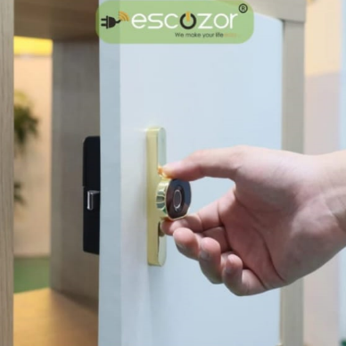 Smart Black Digital Keyless Lock for Home Furniture - Secure Access